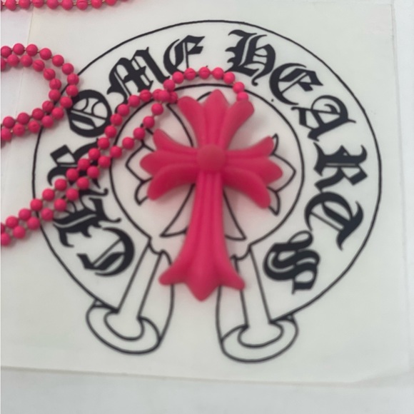 Chrome Hearts | Jewelry | New Chrome Hearts Fno Pink Rubber Ch Cross ...